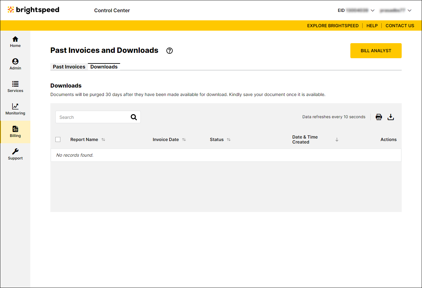 Downloading invoice PDFs | Brightspeed Downloading invoice PDFs | Brightspeed