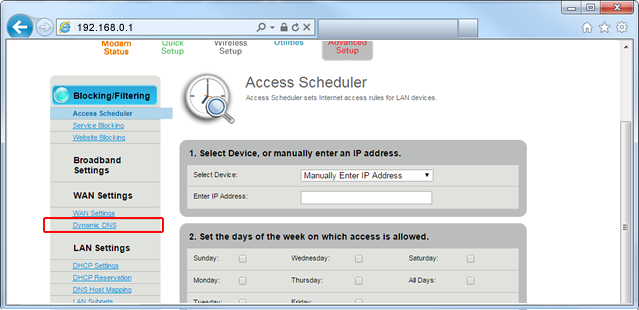 Dynamic DNS - Advanced modem setup | Brightspeed Dynamic DNS - Advanced modem setup | Brightspeed