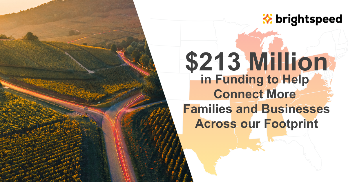 Brightspeed Awarded $213 Million+ in Local, State, Federal Grants ...